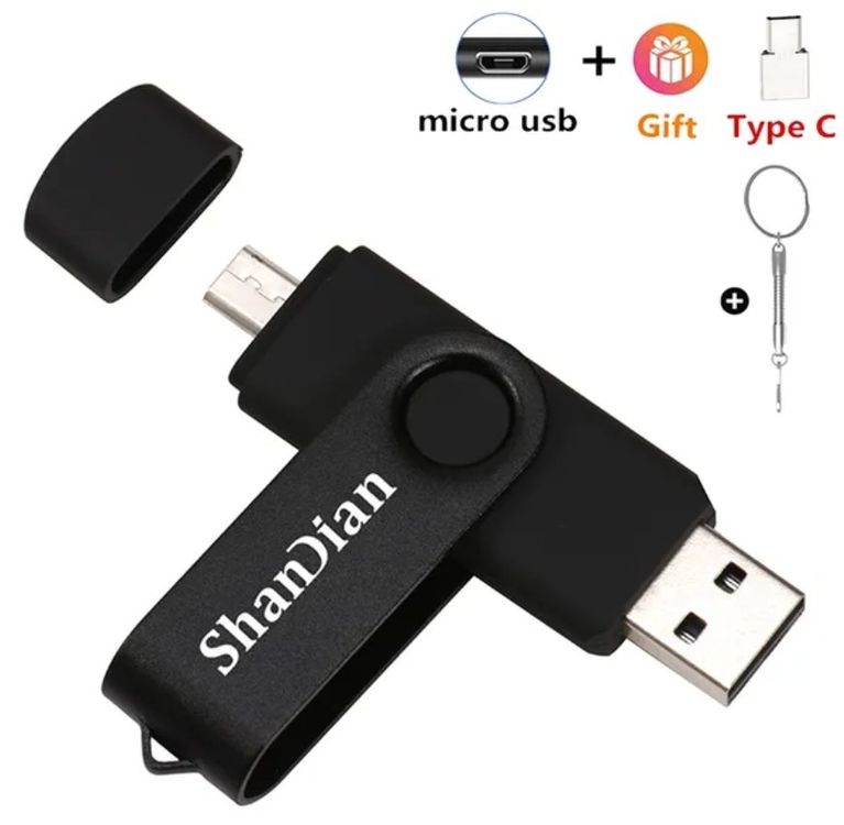 Flash USB. USB- micro USB 128 GВ+(adaptateur pour Type-C) | Kaufen auf ...