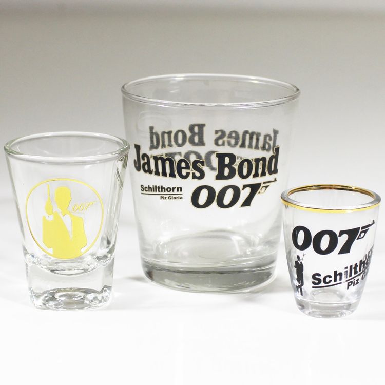 Alte & seltene JAMES BOND 007 SCHILTHORN PIZ GLORIA Glässer! | Kaufen ...