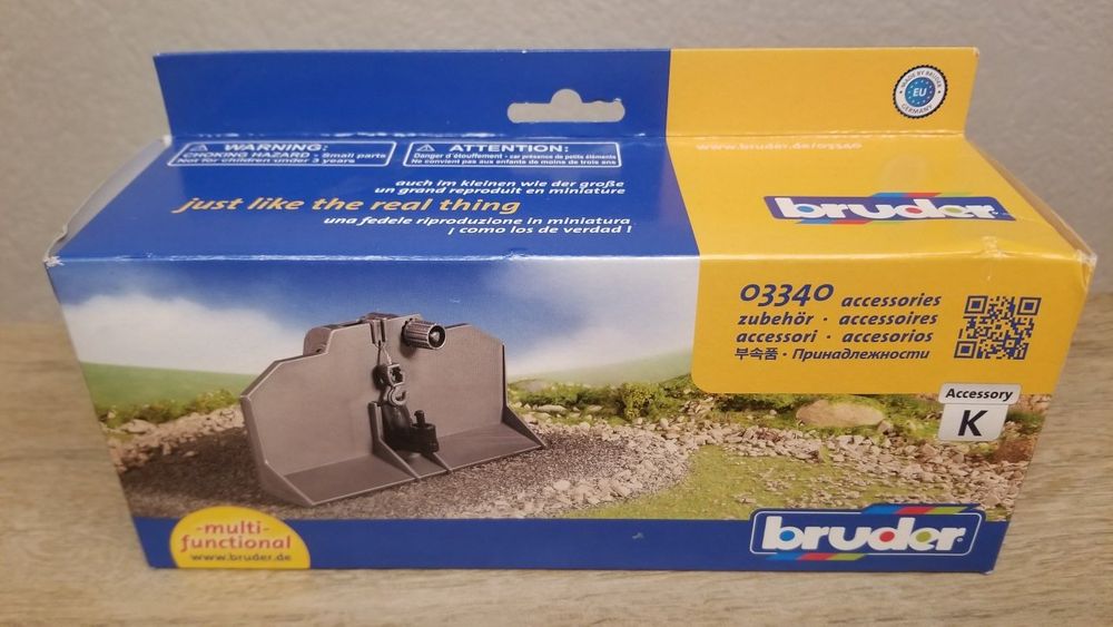 Bruder 03340 Rückeschild mit Seilwinde (Neu und originalverpackt) in ...