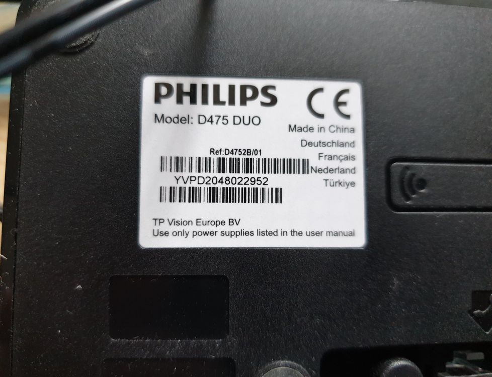FESTNETZ TELEFON - PHILIPS / D475 DUO (Gebraucht) in Jona für CHF 25 ...