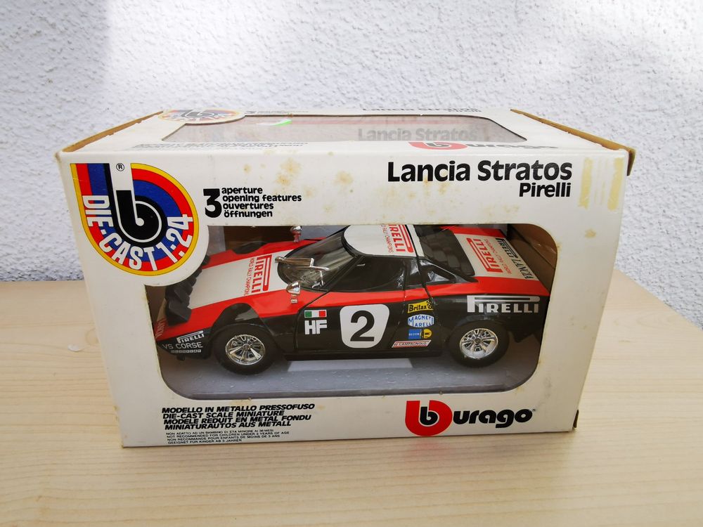 Burago 1/24 Lancia Stratos Pirelli, neu und Originalverpackt (Neu und ...