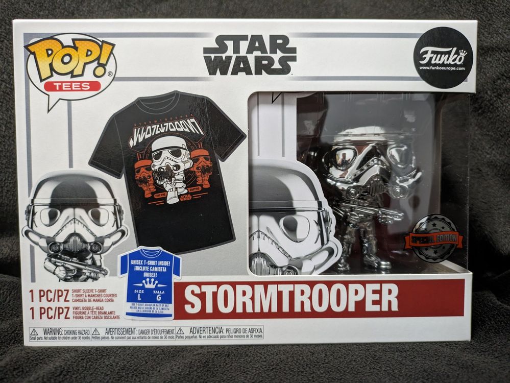 Funko Pop! Star Wars - Stormtrooper inkl. T-Shirt (Size L) | Kaufen auf ...