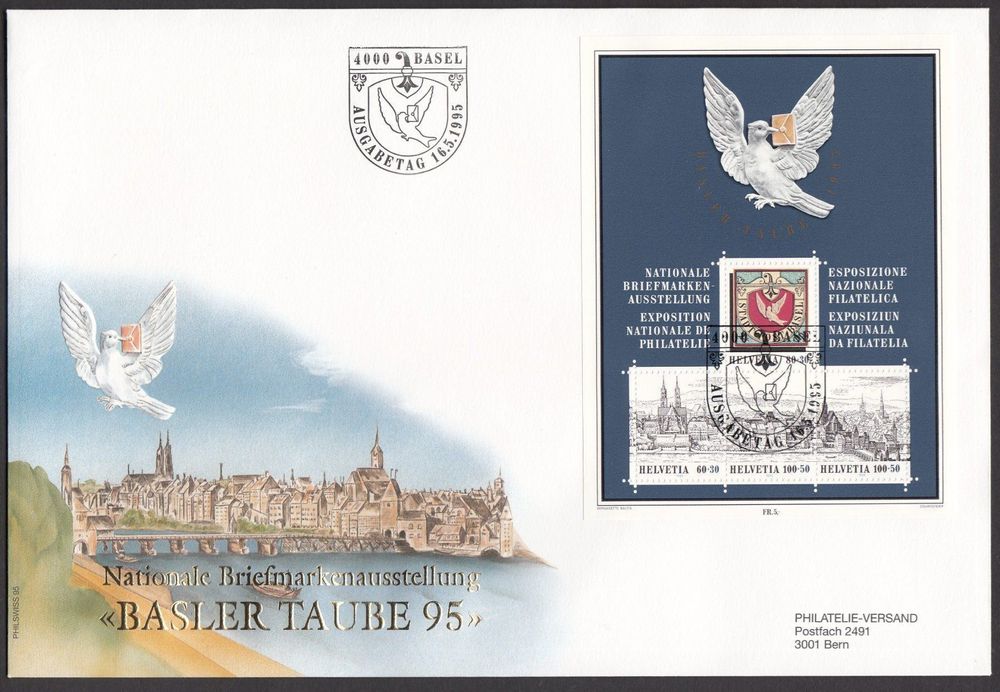 BASLER TAUBE BLOCK 95 ET ab 1.- (Neu und originalverpackt) in Brienz BE ...