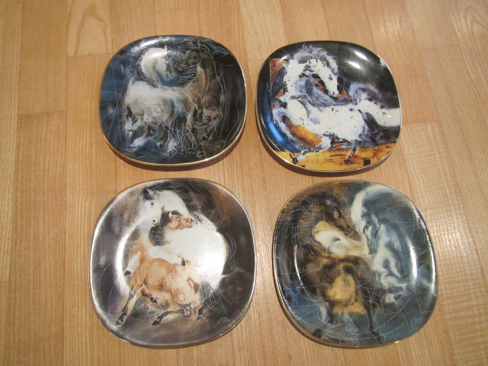 4 Teller Porz. Erni Rosenthal Pferde (Gebraucht) in Stäfa für CHF 17 – mit Lieferung auf Ricardo ...