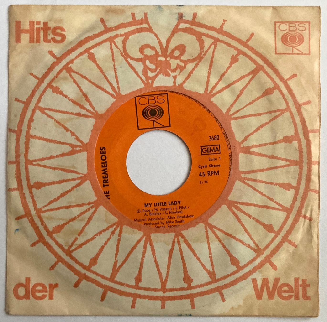 THE TREMELOES - MY LITTLE LADY / ALL THE WORLD TO ME (D'occasion) à ...