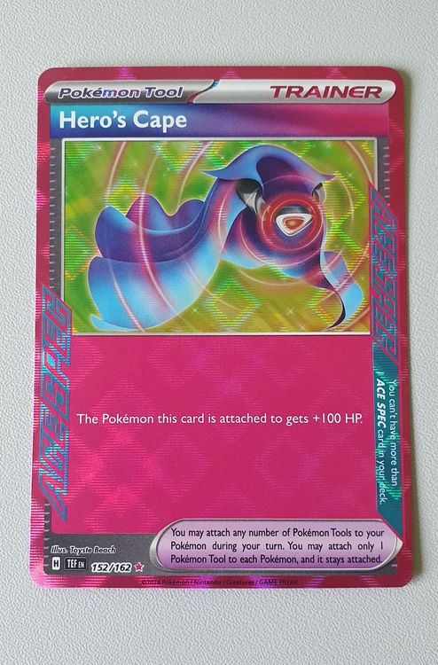 Pokémon Karte - Hero's Cape 152/162 ( Temporal Forces) (Neu (gemäss ...
