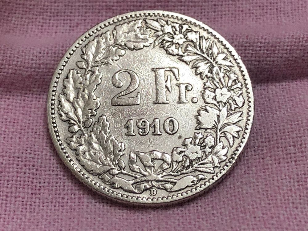 Schweiz 2 Franken 1910 Silber Rar (Gebraucht) in Flumenthal für CHF 7.5 – mit Lieferung auf ...