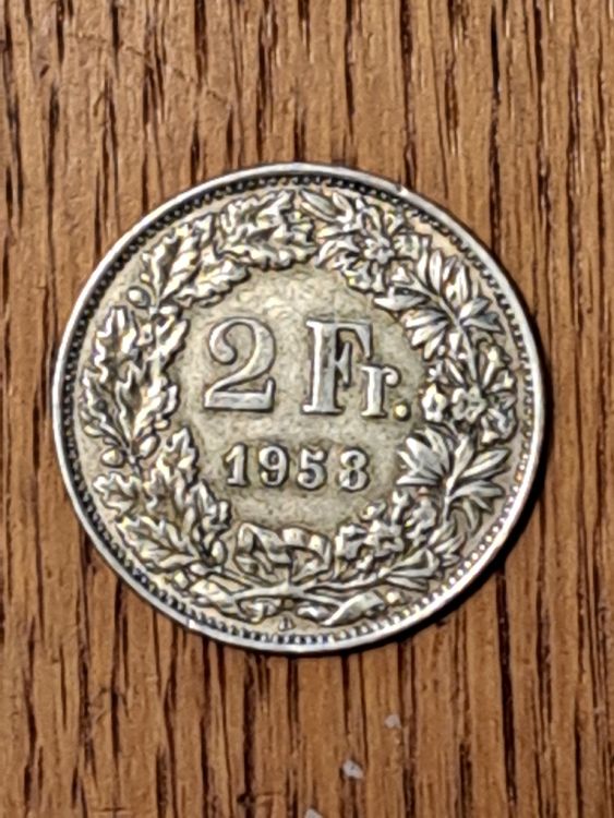 2 Fr.Silber Münze Jahrgang 1958 | Kaufen auf Ricardo