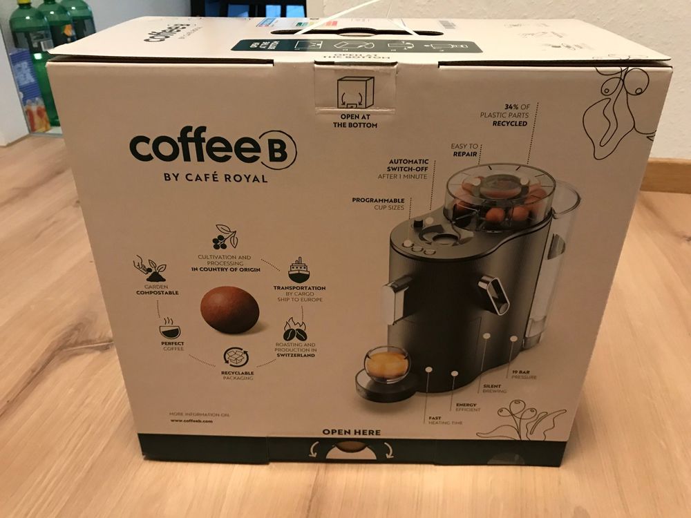 CoffeeB schwarz + 50.- Fr. Gutschein z.B. auf Kaffeekugeln | Kaufen auf Ricardo