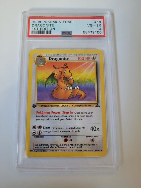 Pokemon Dragonite 1st Edition Fossil (Neu (gemäss Beschreibung)) in ...