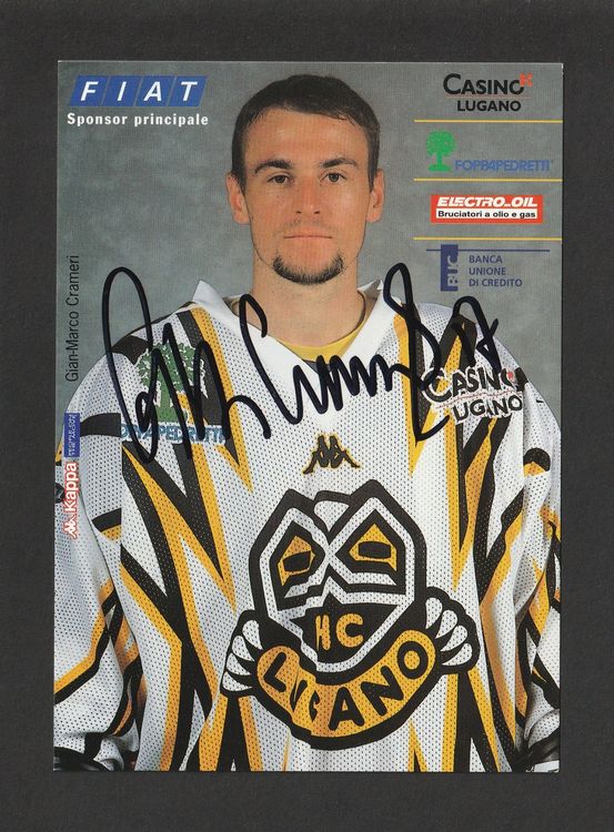 Autogrammkarte Gian-Marco Crameri, HC Lugano | Kaufen auf Ricardo