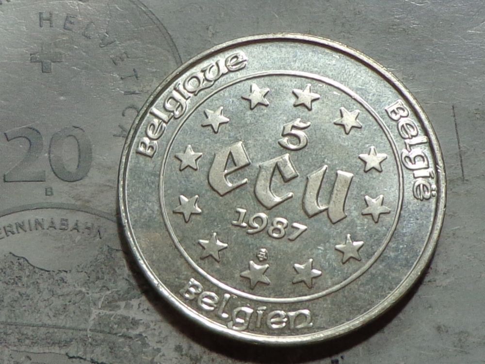 Belgique 5 Ecus 1987 . Charles Quint (Gebraucht) in Pully für CHF 15 – mit Lieferung auf Ricardo ...