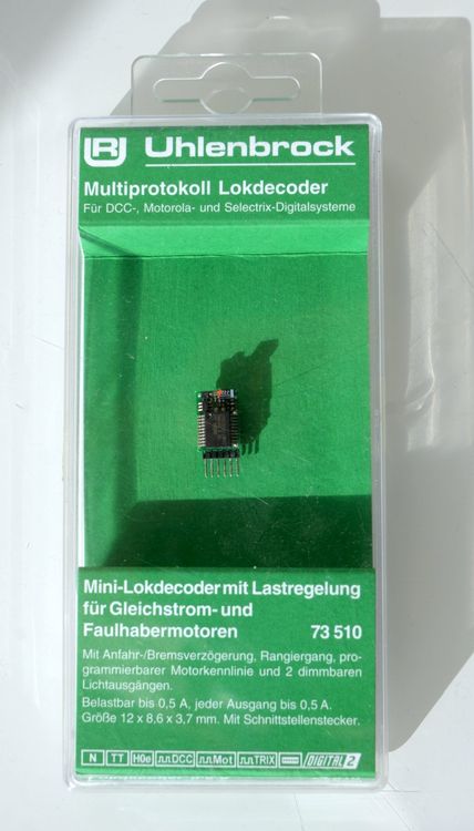 Multiprotokoll Lokdecoder Uhlenbrock 73 510 (Neu und originalverpackt) in Riehen für CHF 7.9 ...
