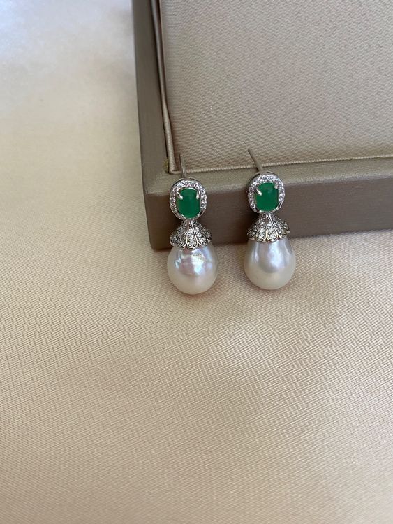 Barock Perlen Ohrringe/ Süsswasserperlen echte | Kaufen auf Ricardo