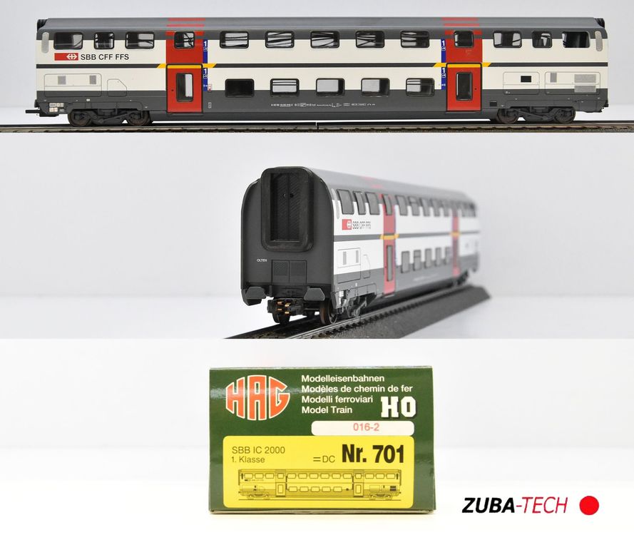 Hag 701 Doppelstockwagen IC 2000 SBB H0 GS Analog OVP | Kaufen auf Ricardo