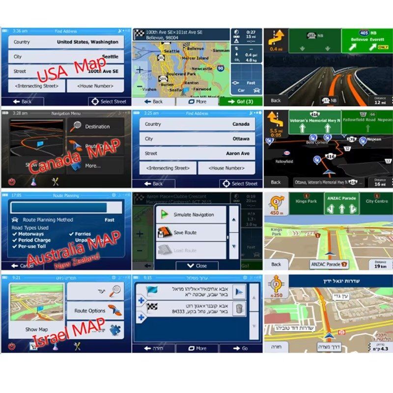 IGO 16GB SD Card wince6.0 Car GPS Navigation 2024 (Neu und ...