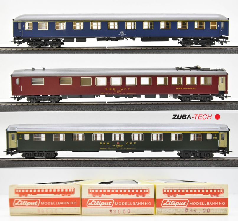 Liliput 3x Personenwagen der DRG, H0 GS mit OVP (Gebraucht) in St. Gallen für CHF 21 – mit ...