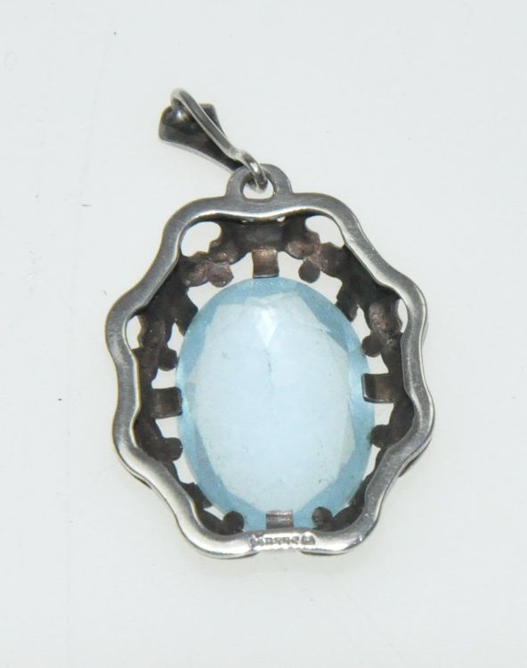 Vintage Silberanhänger mit hellblauem Stein (Gebraucht) in Wettingen für CHF 10 – mit Lieferung ...
