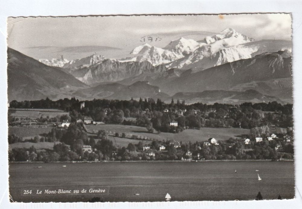 Le Mont-Blanc vu de Genève 1956 (A6 (Gebraucht) in Ruggell für CHF 0.35 – mit Lieferung auf ...