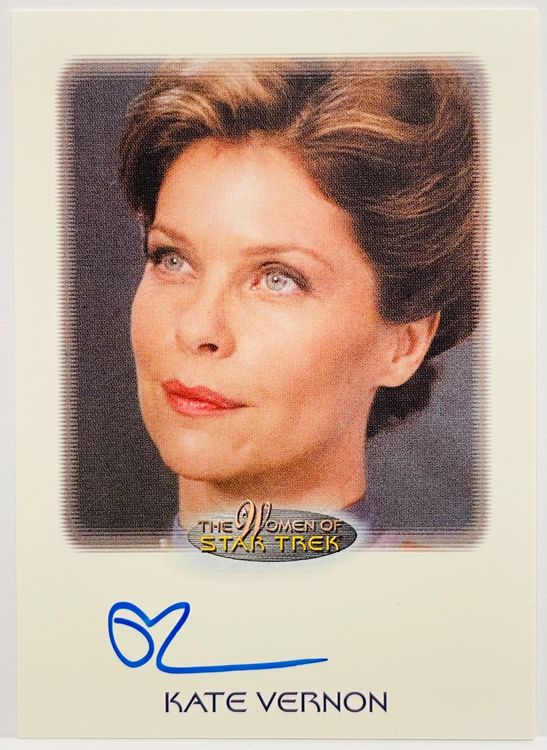 THE WOMEN OF STAR TREK TC; KATE VERNON AUTOGRAMMKARTE (Neu (gemäss ...