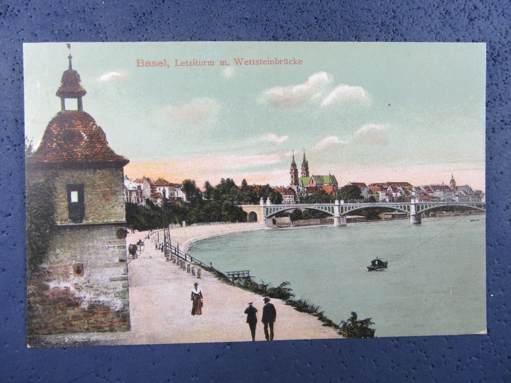 BASEL LETZITURM WETTSTEINBRÜCKE BELEBT WELTPOSTVEREIN-AK BS (Gebraucht) in Ettingen für CHF 4.95 ...