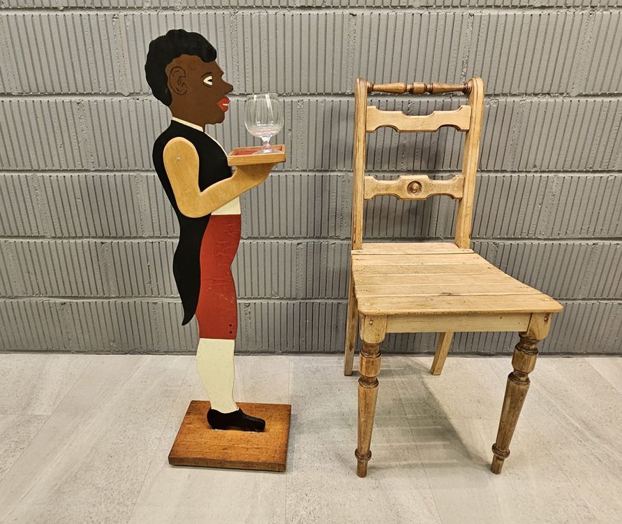 Stummer Diener Buttler, Kellner Figur Getränkeablage Holz (Gebraucht) in Nottwil für CHF 65 ...