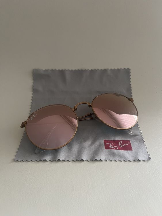 Ray-Ban Sonnenbrille Round Metal Folding rosa | Kaufen auf Ricardo