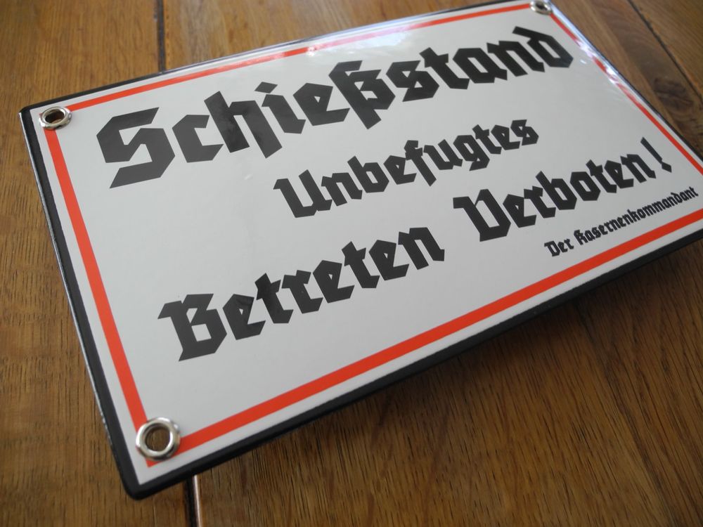 SCHIESSSTAND EMAILSCHILD | Kaufen auf Ricardo