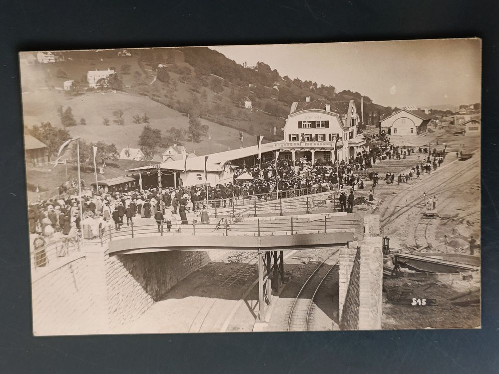 Echt Photo Karte / Herisau - Bahnhof Einweihung 1910 (Gebraucht) in Brugg AG für CHF 15 – mit ...