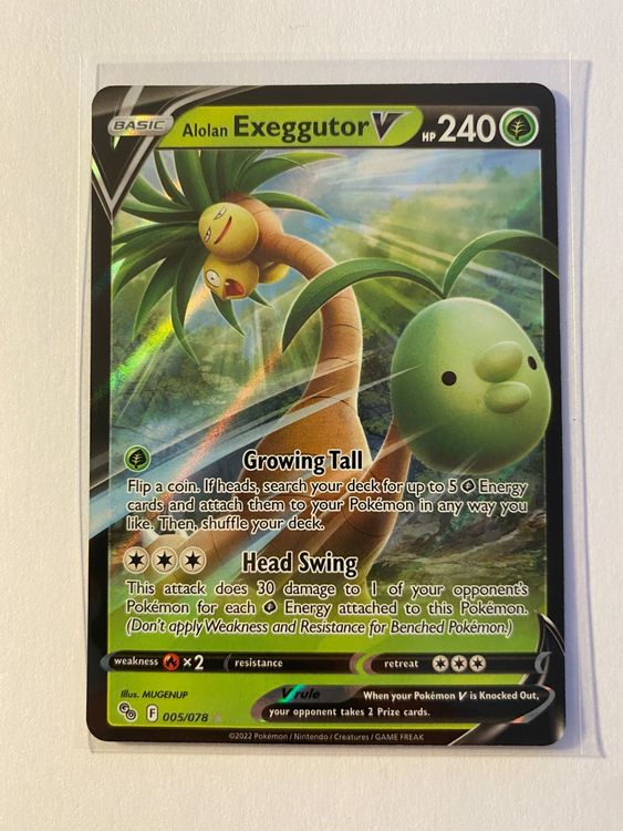 Pokemon Alolan Exeggutor V 005/078 Pokemon Go EN | Kaufen auf Ricardo