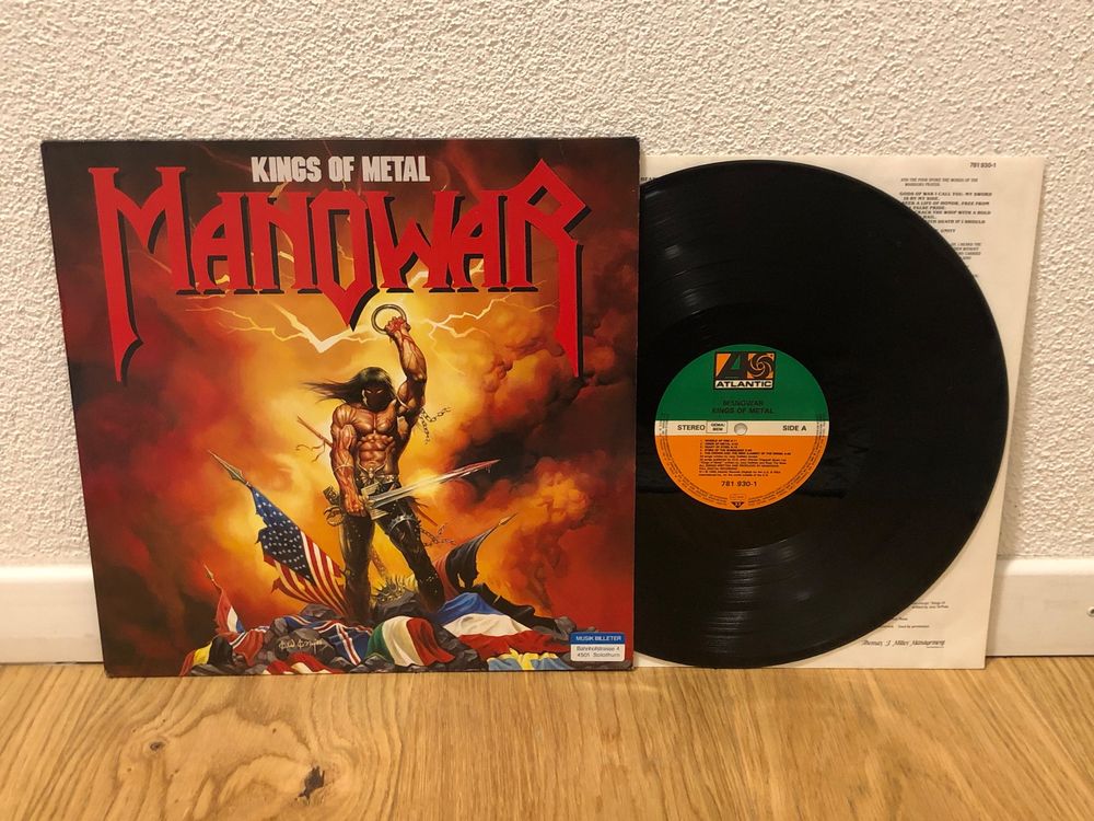 MANOWAR - KINGS OF METAL LP ORIG DE 1988 HEAVY METAL (Gebraucht) in ...