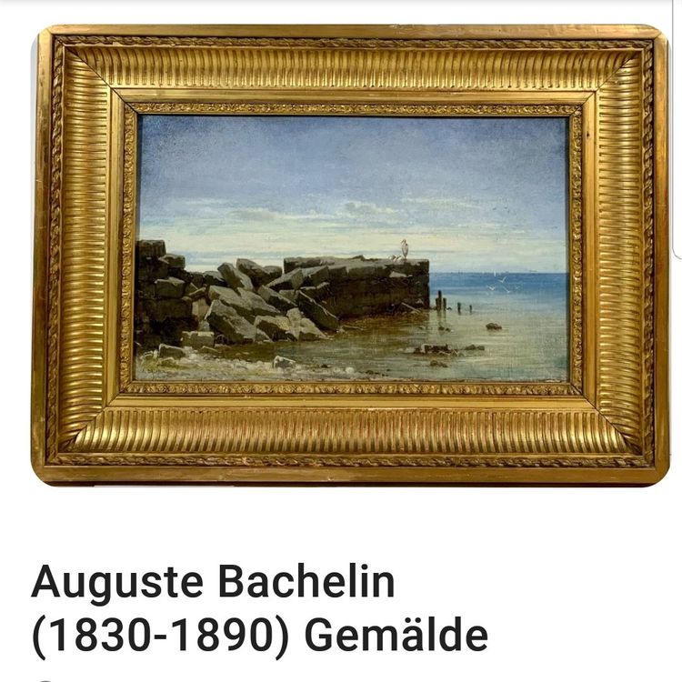 Bachelin Auguste (1830-1890) Paysage Tableau ancien de 1881 | Kaufen ...