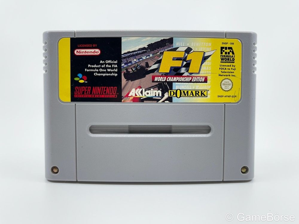 SNES F1 World Championship Edition PAL (Gebraucht) in Illnau für CHF 12 ...