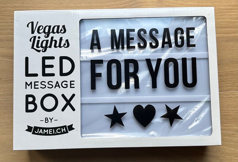 LED Message Box, Kino Leuchtkasten, neu OVP (Gebraucht) in Schaffhausen ...