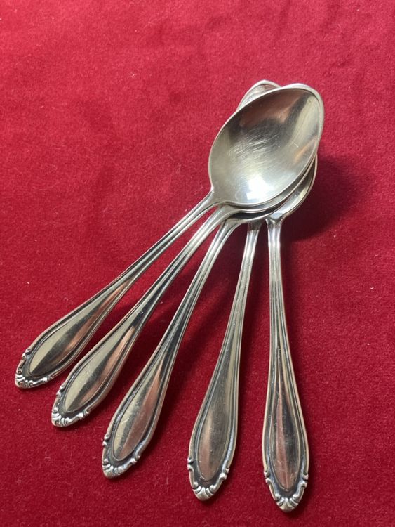 5 Silberne Löffel, 800er Silber, 69g (Gebraucht) in Muralto für CHF 40 ...