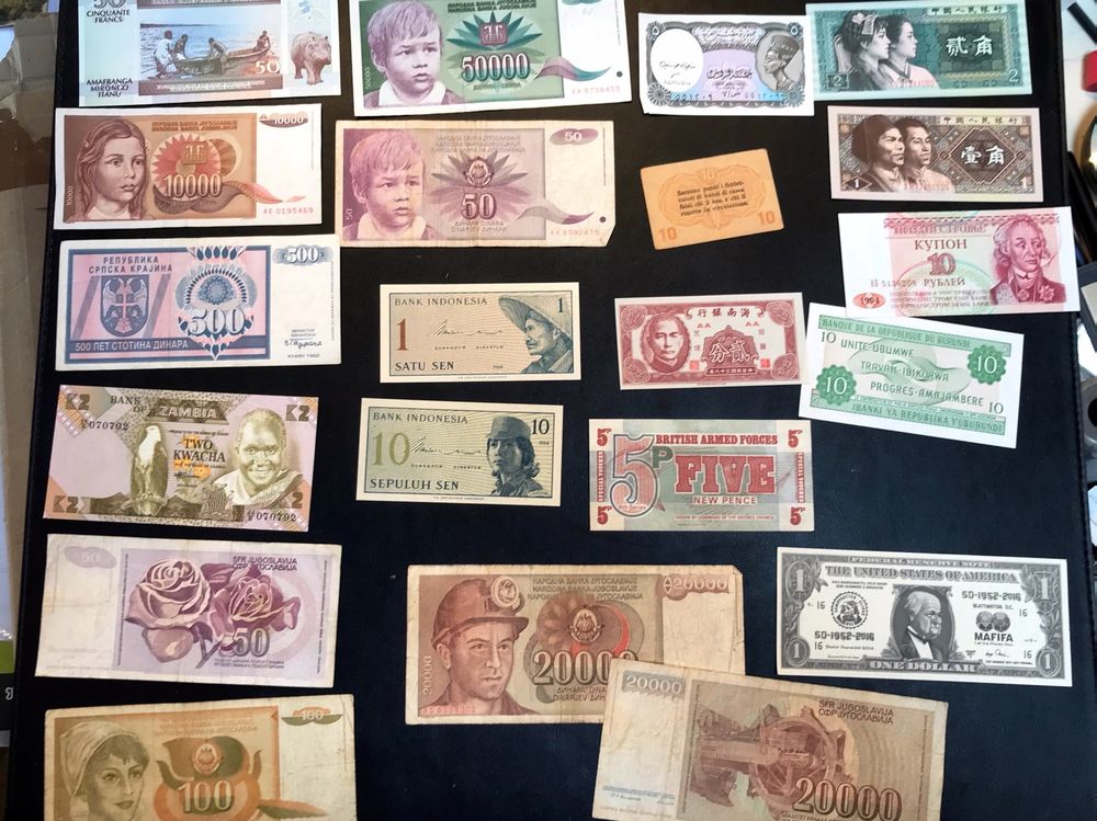 20 antike Banknoten Welt und 1 Fun Note | Kaufen auf Ricardo
