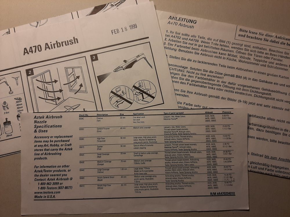 Aztek Airbrush Set | Kaufen auf Ricardo