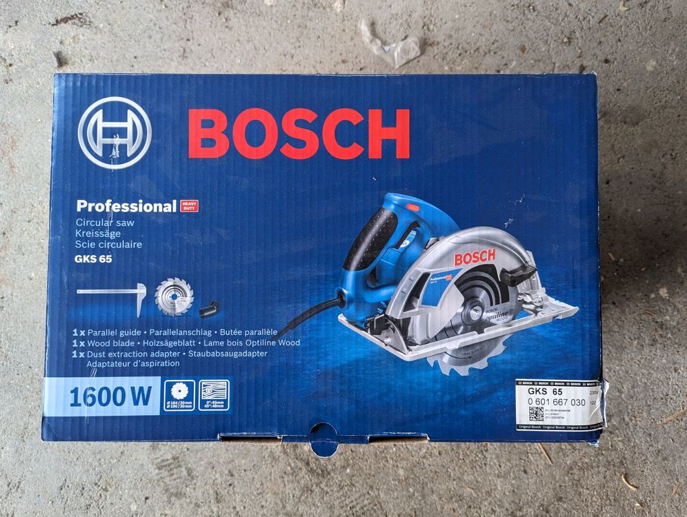 Zu verkaufen: Bosch Professional Kreissäge GKS65 | Kaufen auf Ricardo