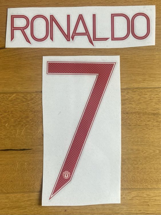 Ronaldo #7 Manchester United 2021-22 away nameset | Kaufen auf Ricardo