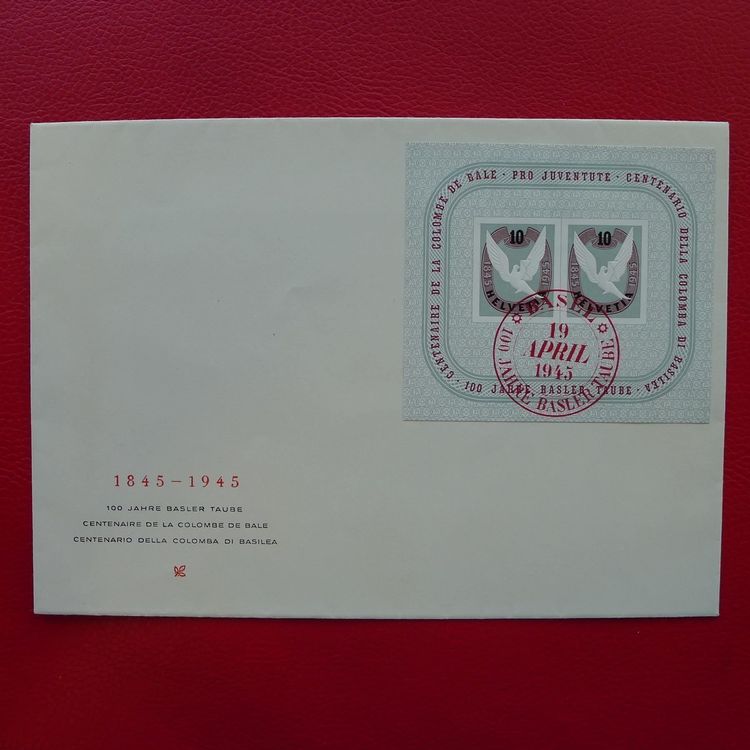 W23 Baslertaube-Block, Brief, SBK: 150.- (Gebraucht) in Sursee für CHF 15 – mit Lieferung auf ...