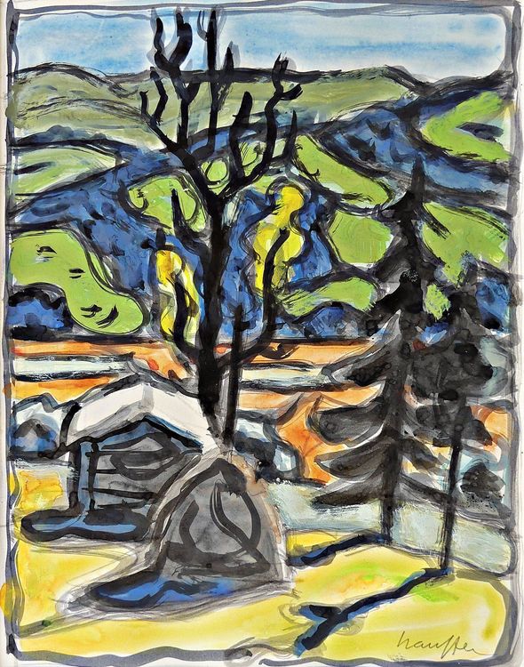 Kunstwerk "Lauenen - Gstaad" von Fred Stauffer (1892-1980) (Gebraucht) in Ostermundigen für CHF ...