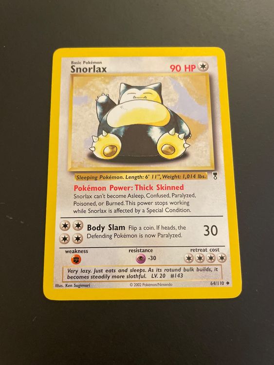 Snorlax 64/110 Legendary Collection (Gebraucht) in für CHF 11 – mit ...