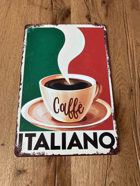Caffe Italiano / Schönes Blechschild 20 x 30 CM / neu | Kaufen auf Ricardo