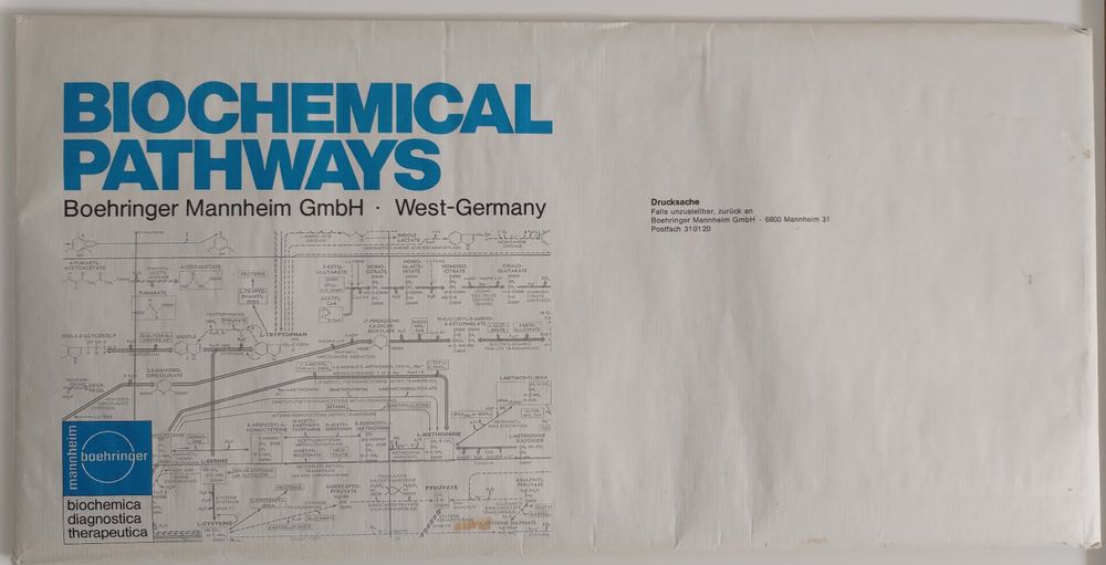 Biochemical Pathways, 1978, Boehringer Mannheim (Roche) (Gebraucht) in ...