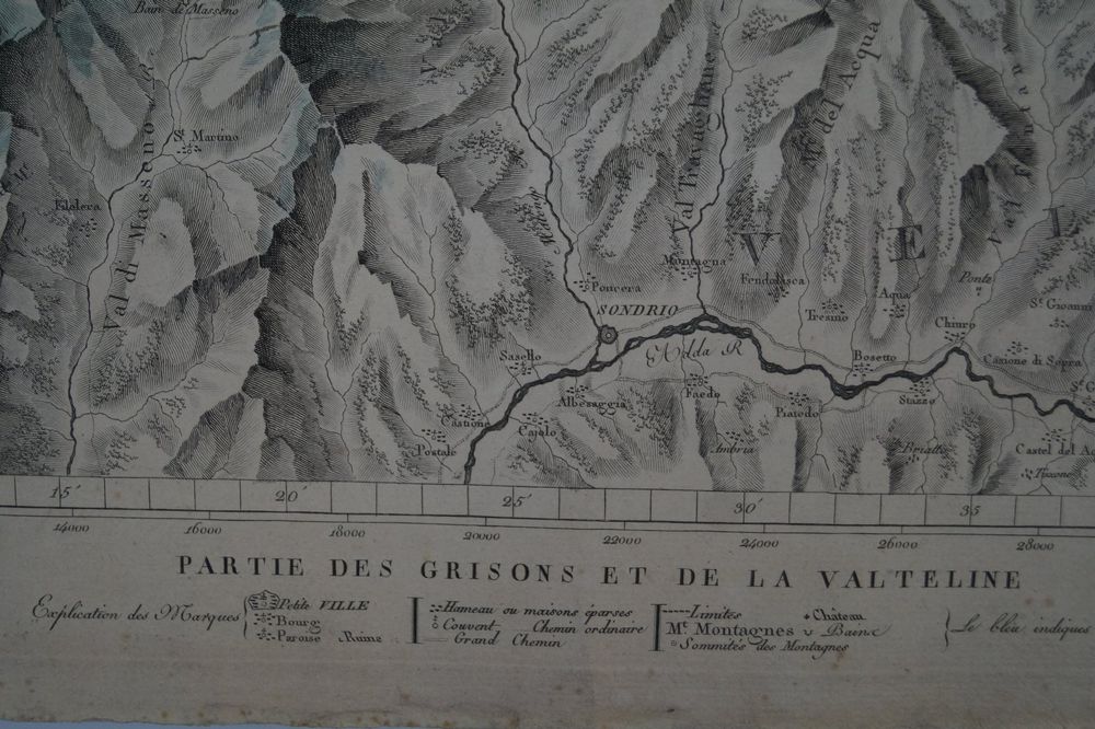 Karte: Partie des Grisons et de la Valteline (Gebraucht) in Härkingen ...