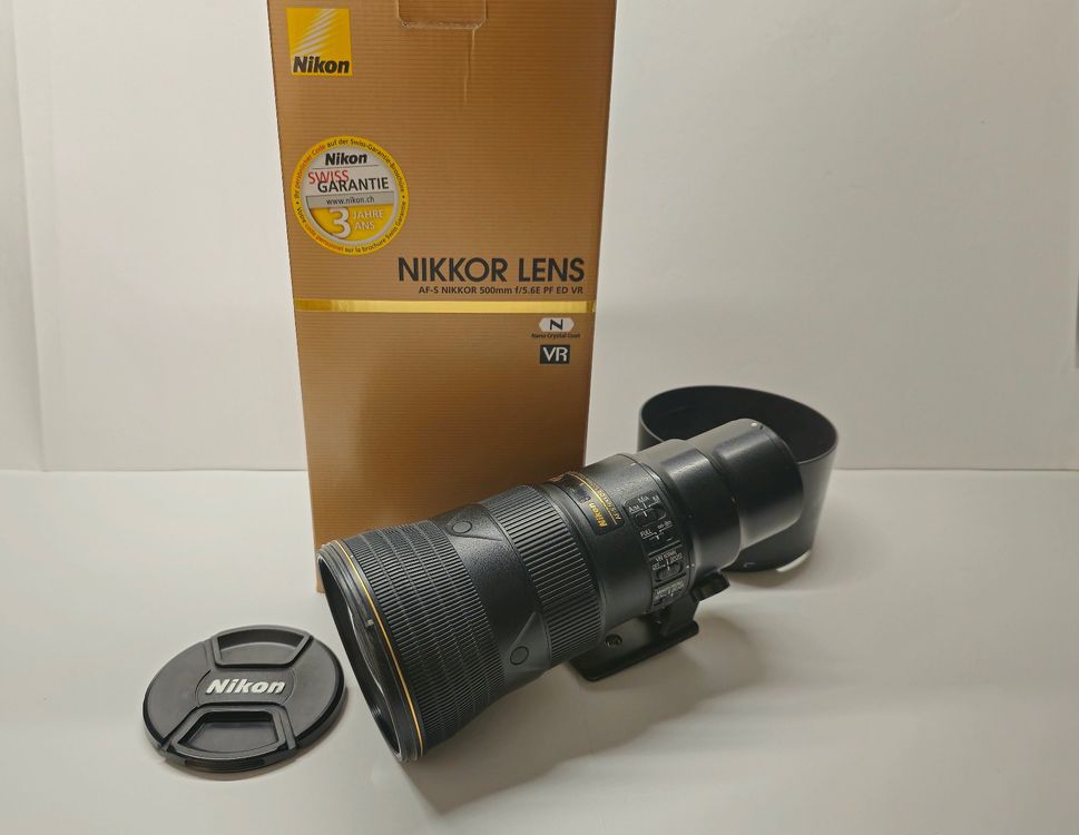 Nikkor AF-S NIKKOR 500mm F/5.6E PF ED VR Objektiv (D'occasion) à ...