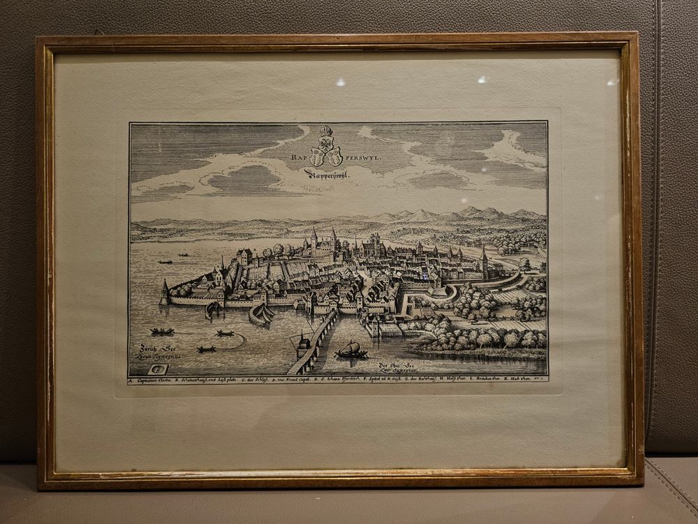 Antiker Kupferstich Stadtansicht gerahmt (Gebraucht) in Zürich für CHF 30 – nur Abholung auf ...