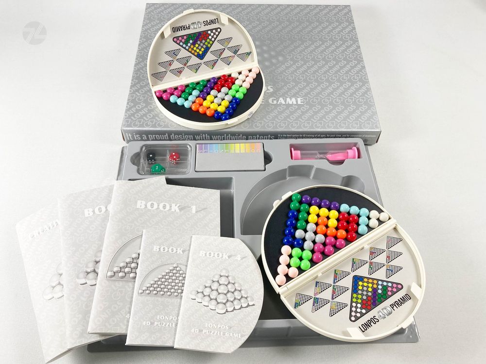 LONPOS 4D Pyramid Puzzle Brain Game Spiel OVP komplett (Gebraucht) in ...