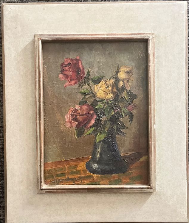 Stilleben Gemälde mit Rosen, Unleserlich Signiert (Gebraucht) in Root für CHF 19 – mit Lieferung ...