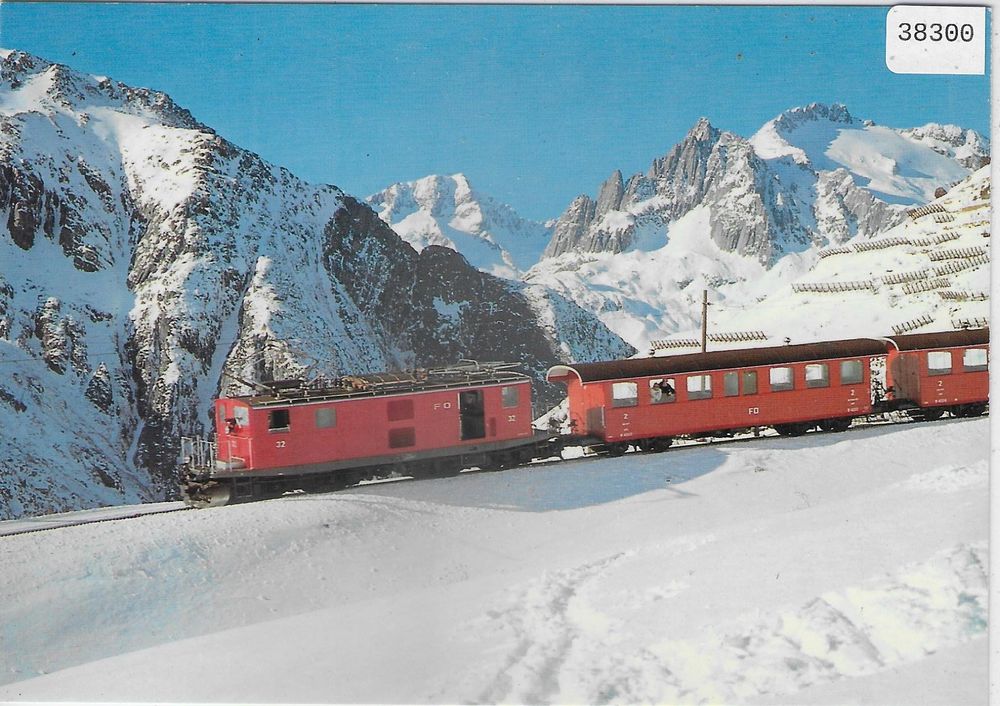Furka-Oberalp-Bahn ob Andermatt im Winter (Gebraucht) in Ettingen für ...